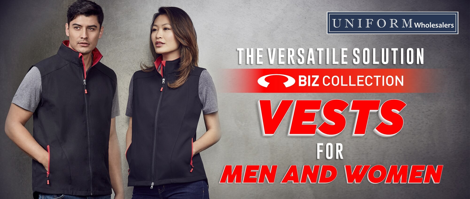 THE VERSATILE SOLUTION - BIZ COLLECTION VESTS FOR MEN AND WOMEN ...