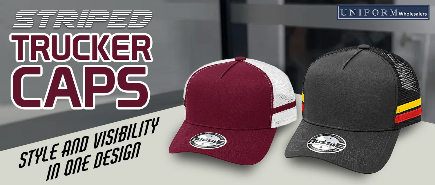 STRIPED TRUCKER CAPS - STYLE AND VISIBILITY IN ONE DESIGN – Uniform ...