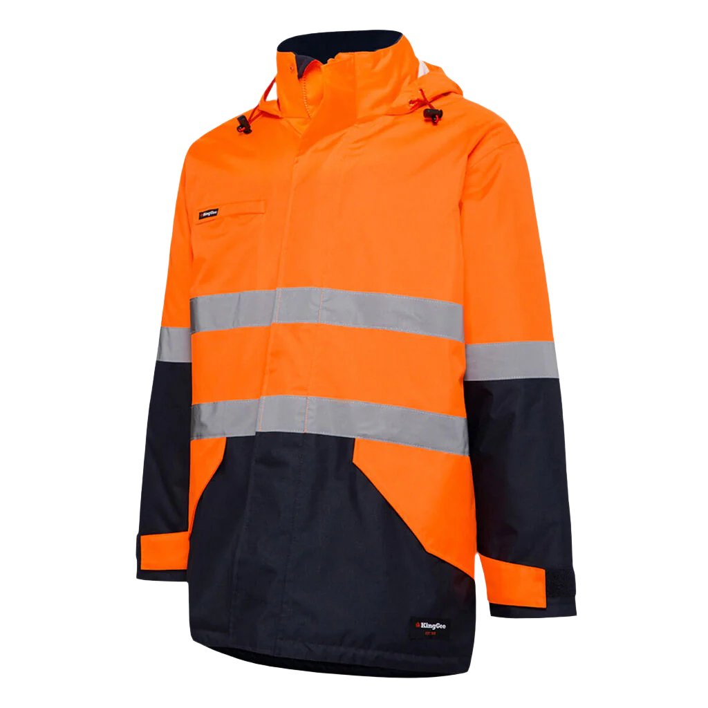 King Gee Hi-Vis Reflective Waterproof Insulated Jacket (K55010 ...