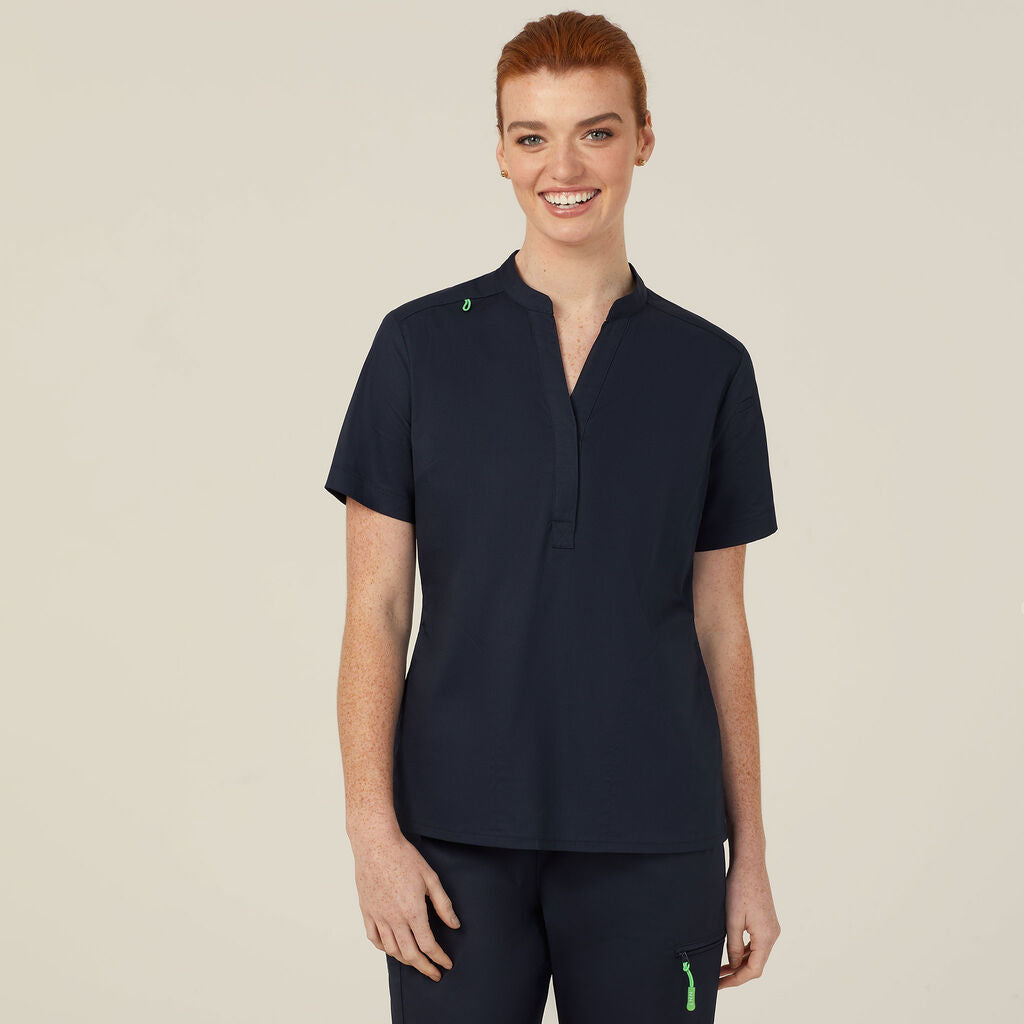 NNT Uniforms Blackburn Mandarin Collar Scrub Top (CATUMM) – Uniform ...